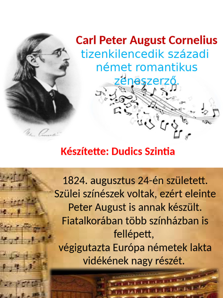 Carl Peter August Cornelius | PDF