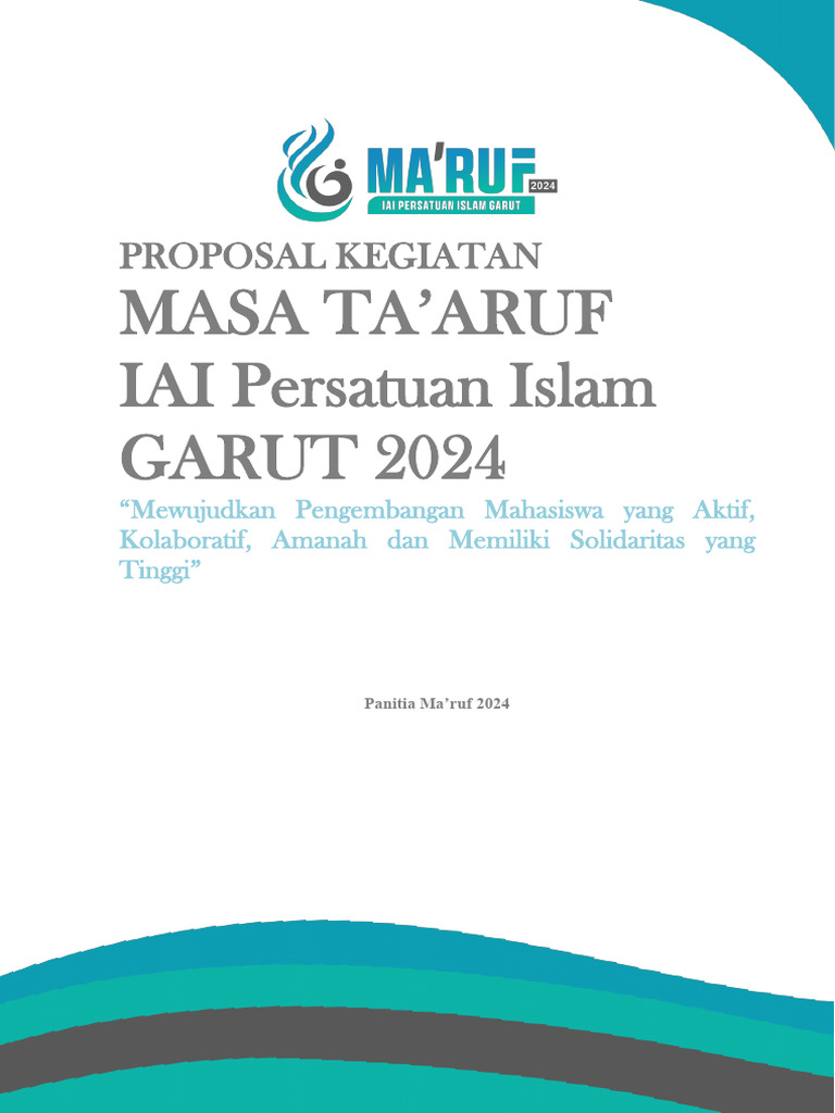 Proposal Ma'ruf Iai Persis Garut 2024 | PDF