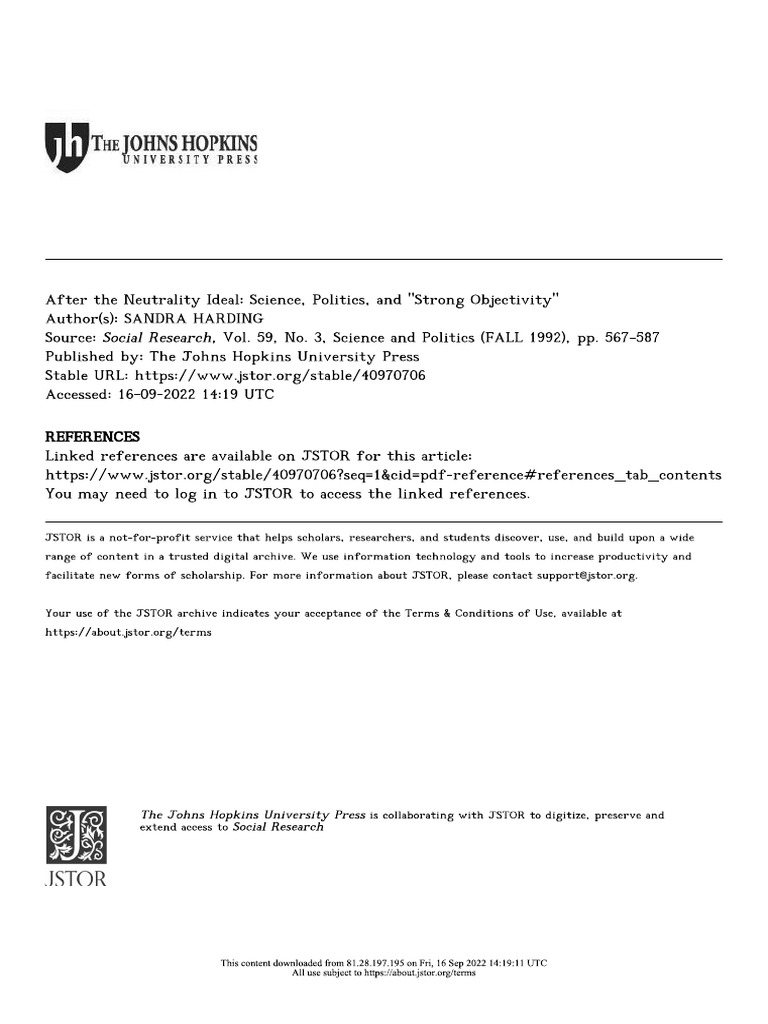 Standpoint Theory Harding | PDF