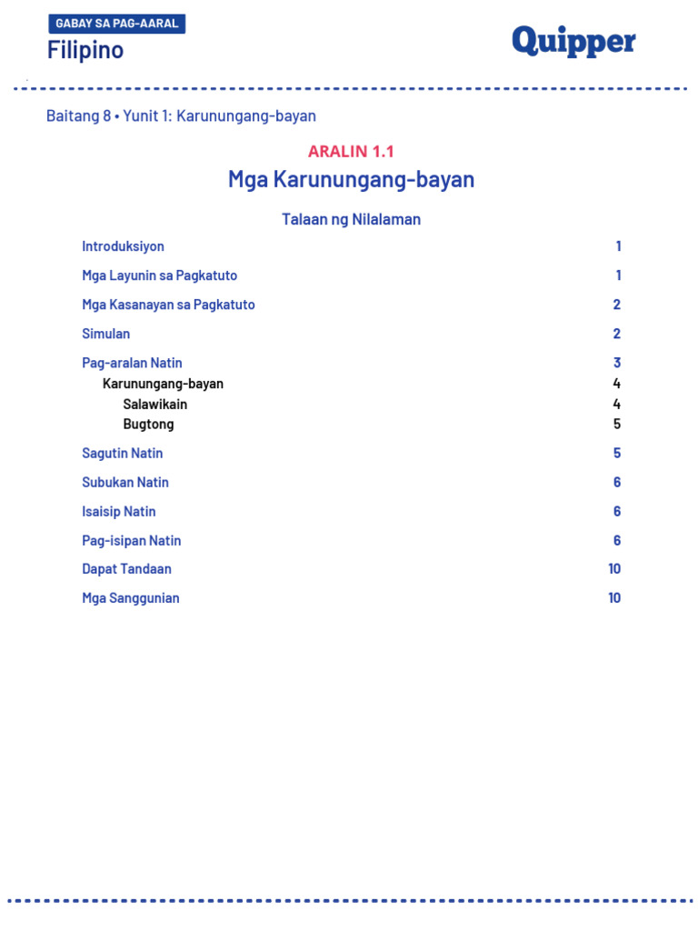 Melc Fil 8 q1 0101 SG | PDF