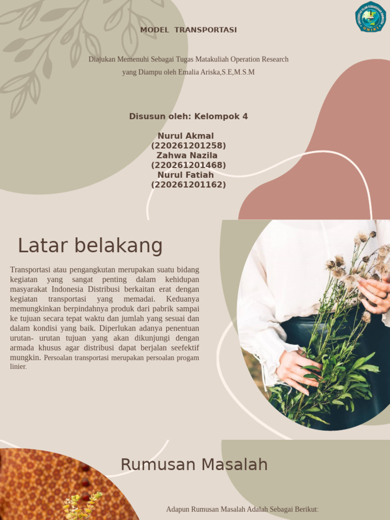 Model Transportasi | PDF