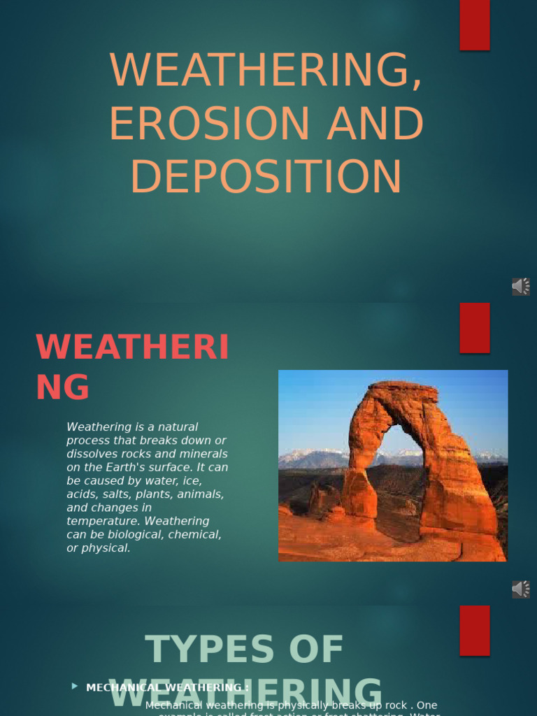 Weathering, Erosion and Deposition | PDF
