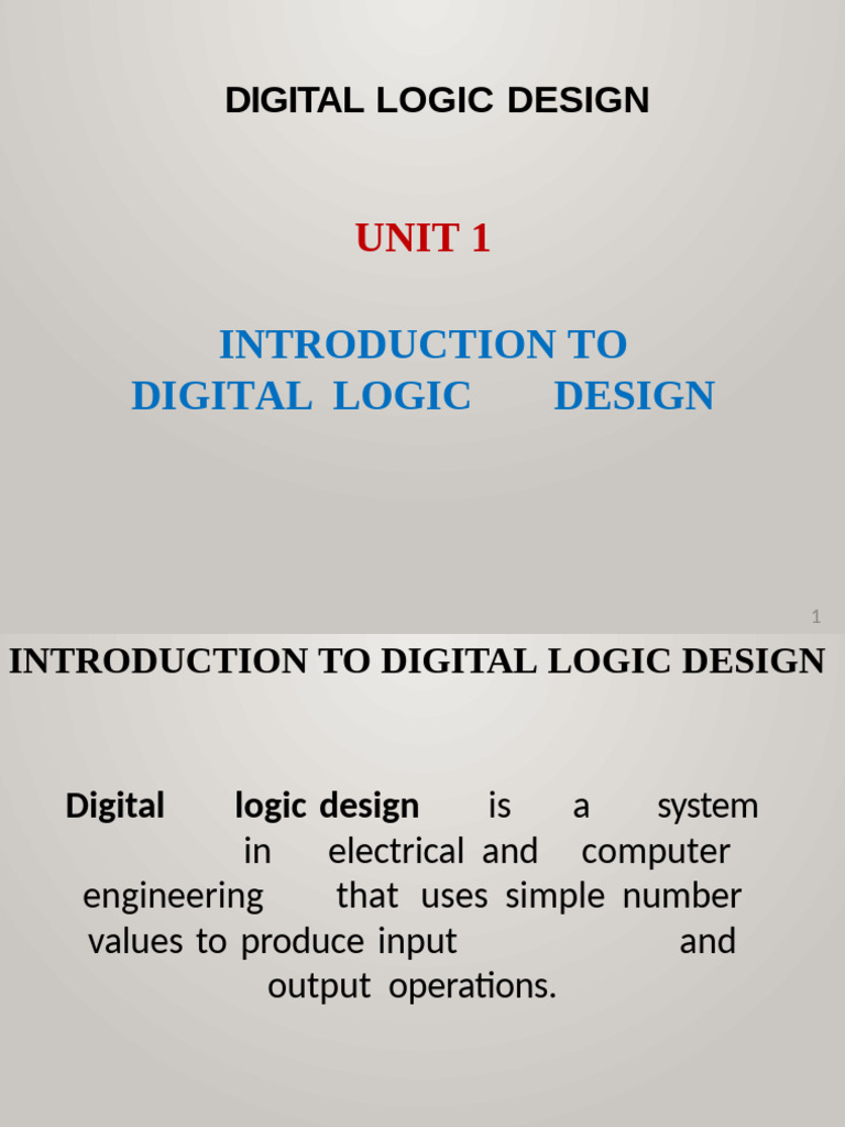 Digital Class 1 | PDF