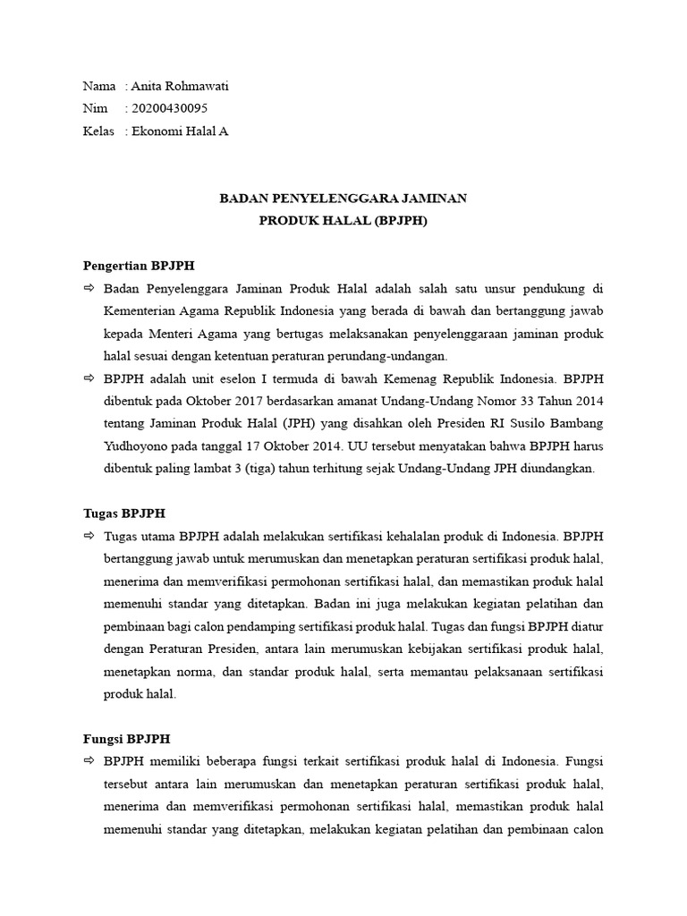 BPJPH | PDF