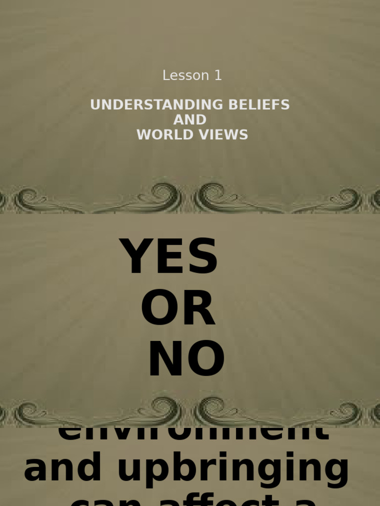 1 Understanding World View | PDF