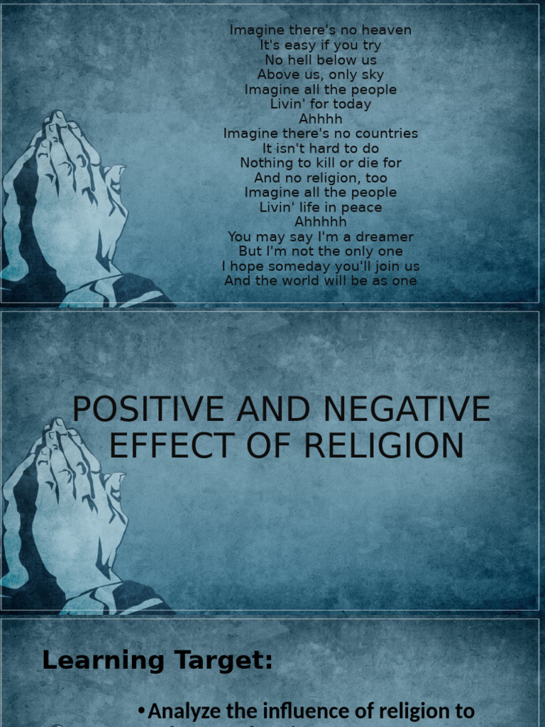3 Positive and Negative Effect of Religion | PDF
