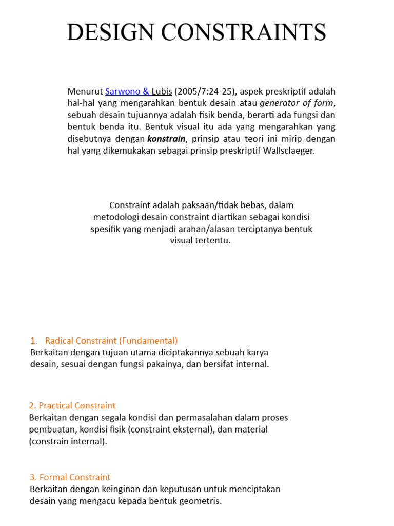 524724000-DESIGN-CONSTRAINT | PDF