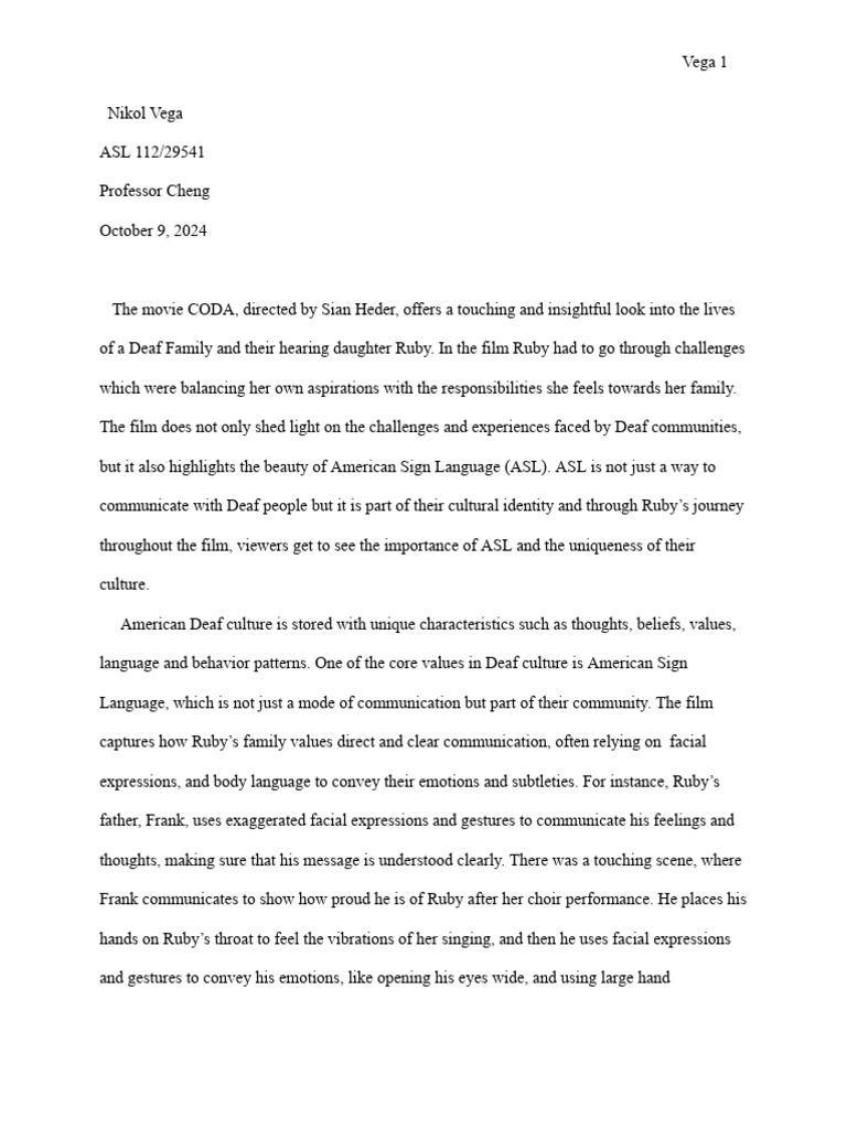 ASL Research Paper | PDF