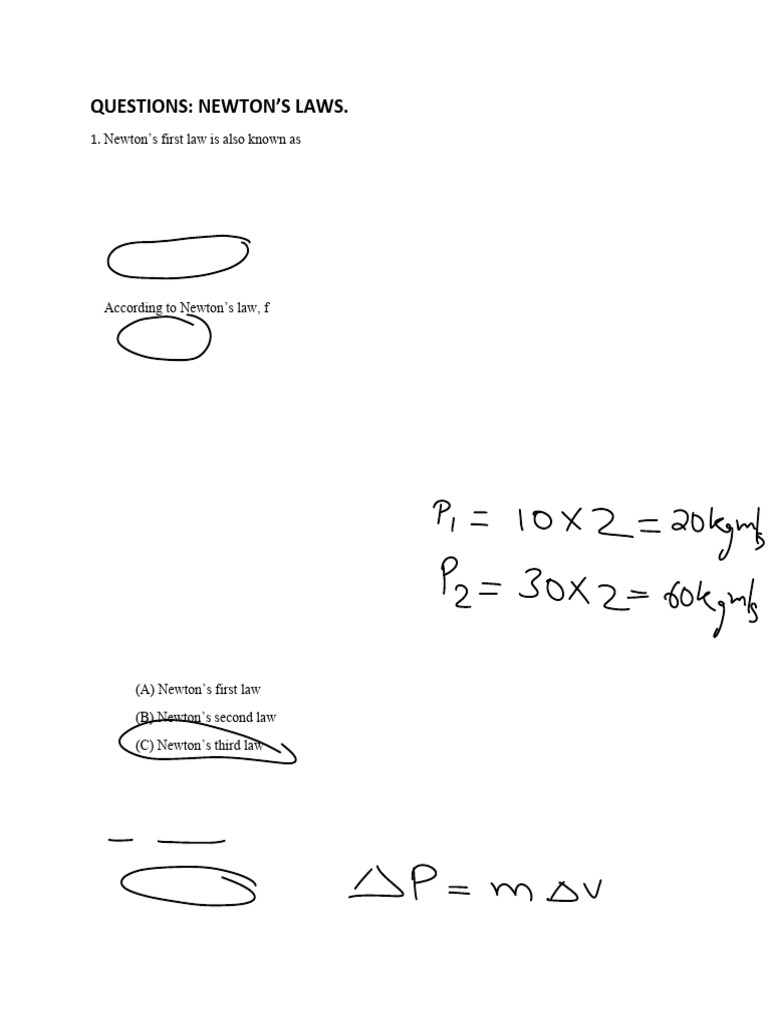 TOPIC 3 - Newton's Laws Solved | PDF
