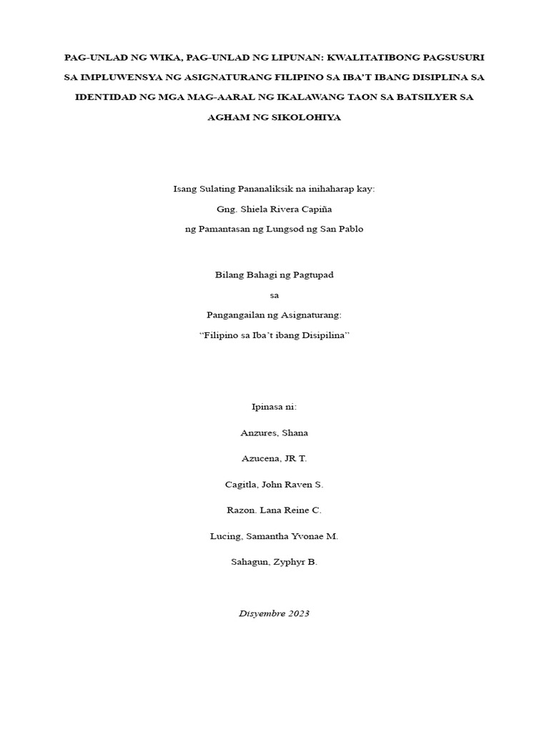 Fildis- Research | PDF