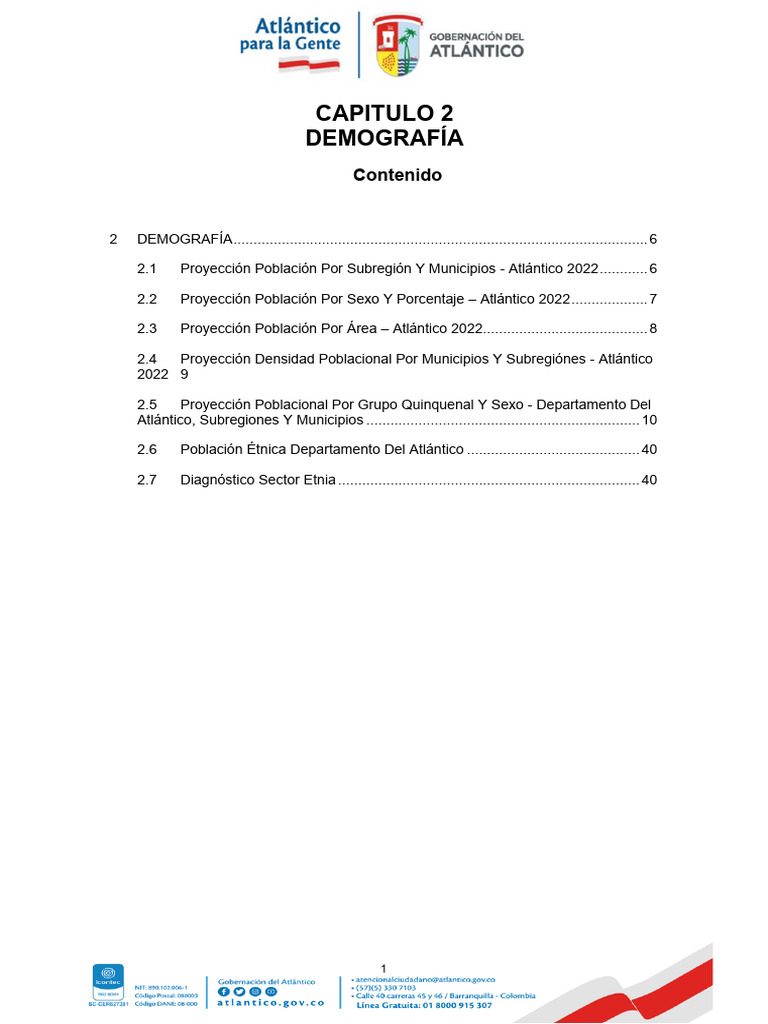 Anuario 2022 Capitulo2 Demografia | PDF