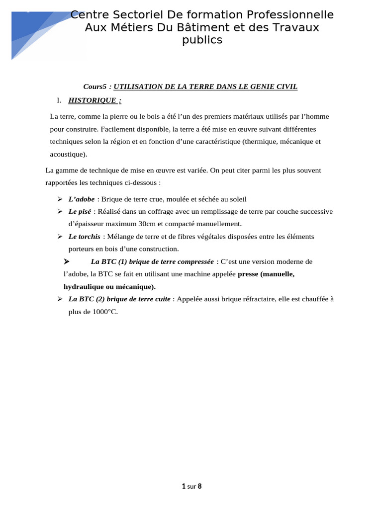 Cours5 - Utilisation de La Terre | PDF