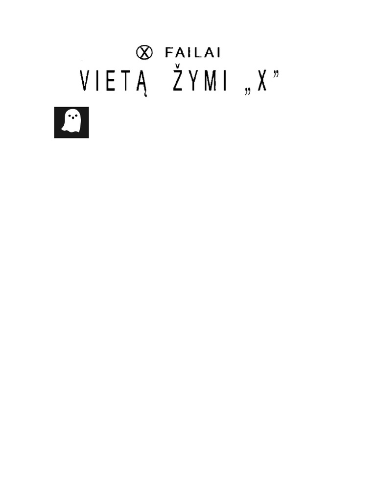 Les Martin - X Failai 1. Vietą Žymi X | PDF