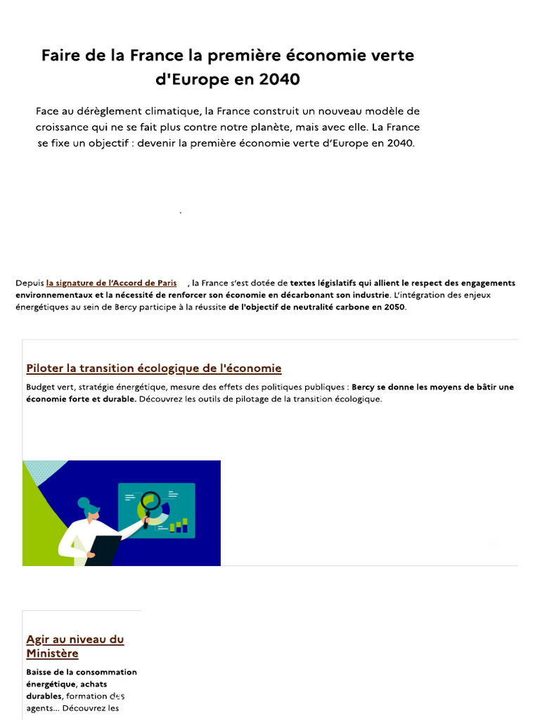 Economie Verte | PDF