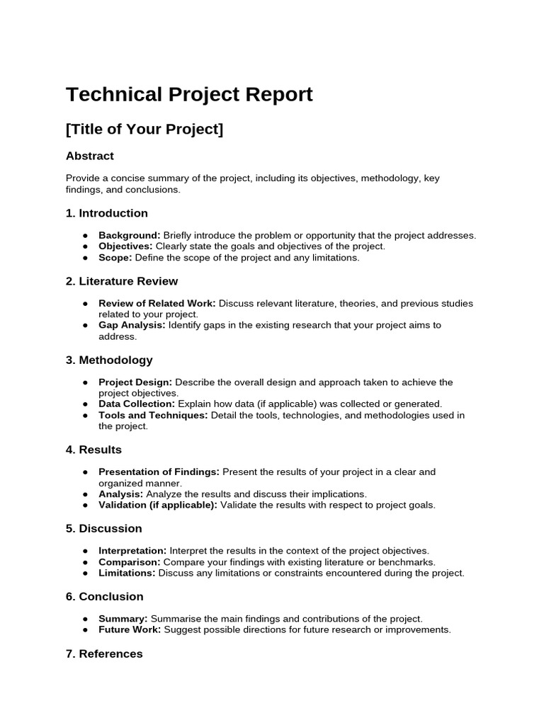 Technical Project Report | PDF