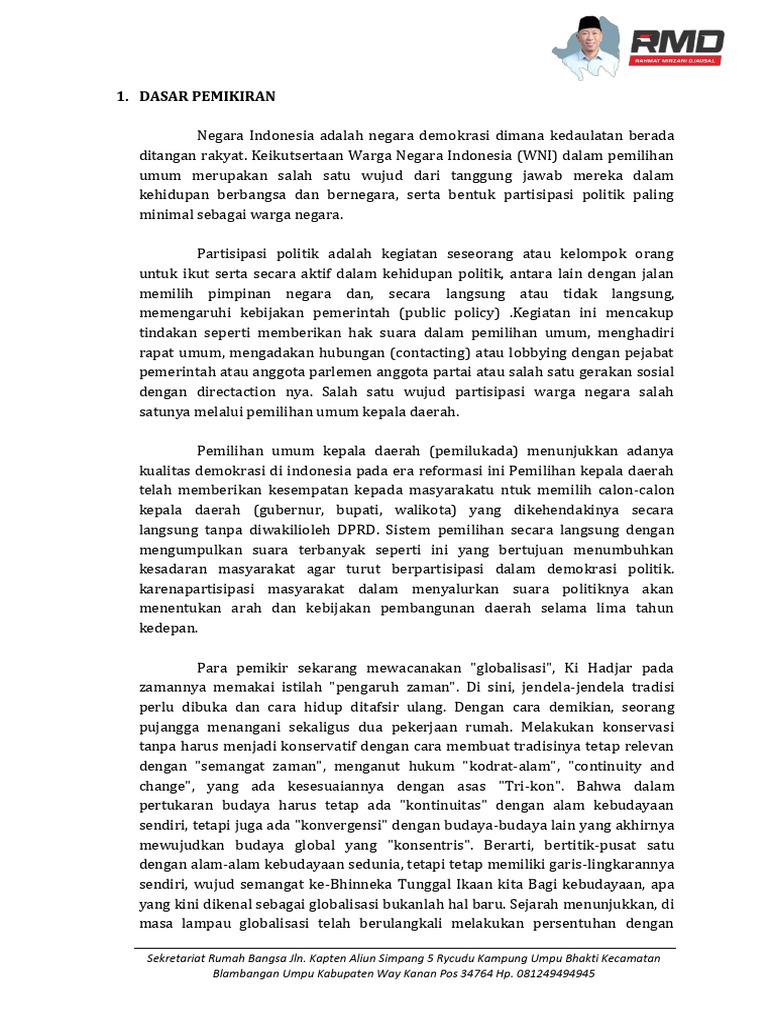 Proposal Pengajian Akbar RMD | PDF