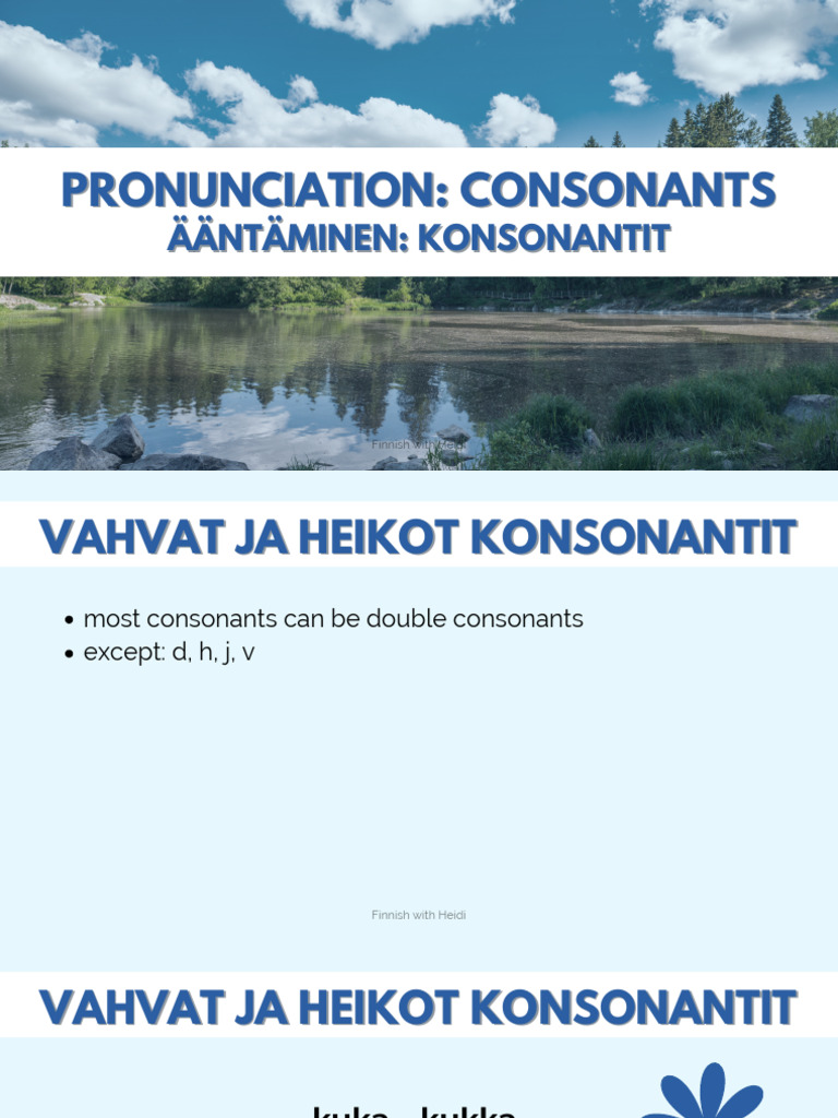 8pronunciation 2 Consonants | PDF