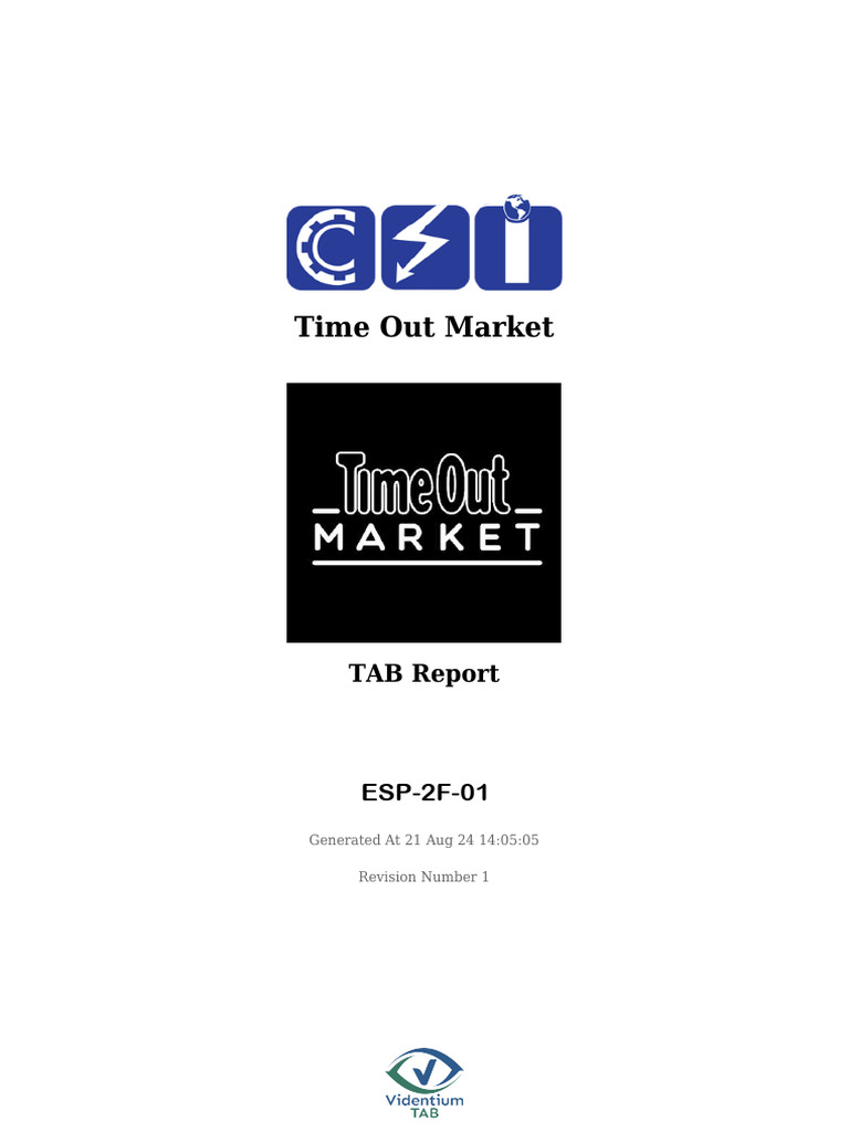 Tab Report - Esp Units | PDF