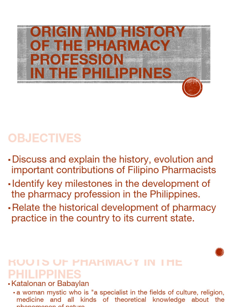 M1.2 - History of Pharmacy in PH | PDF