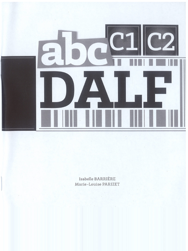 Abc Dalf C1 C2 Corrigés | PDF