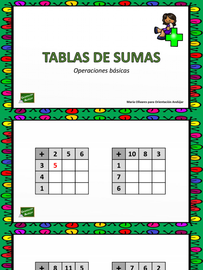 Tabla Sumas | PDF
