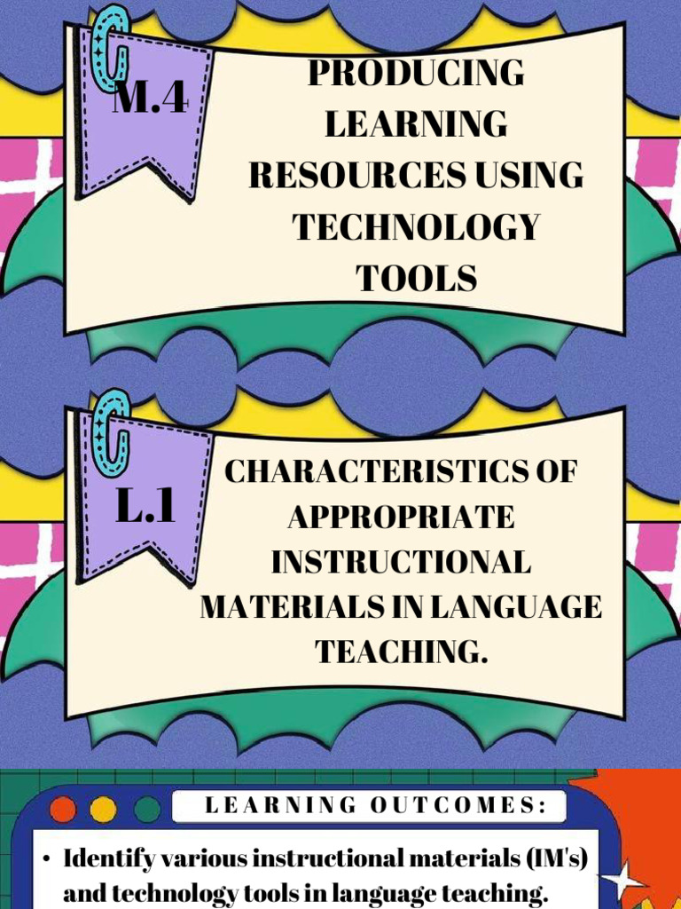 Characteristics of Appropriate Instructional Materials in Language ...