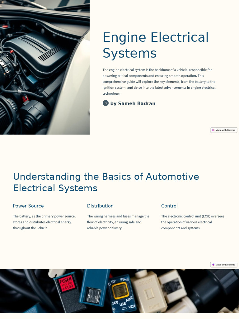 Engine Electrical Systems | PDF