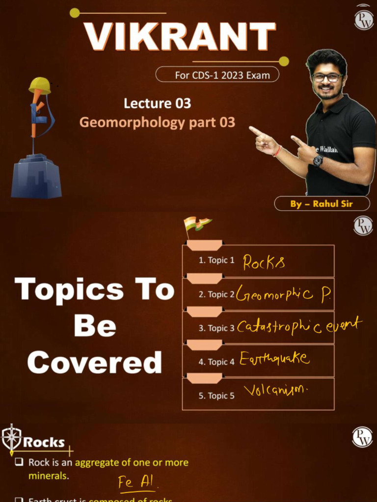 Geomorphology 03 - Class Notes - Vikrant | PDF