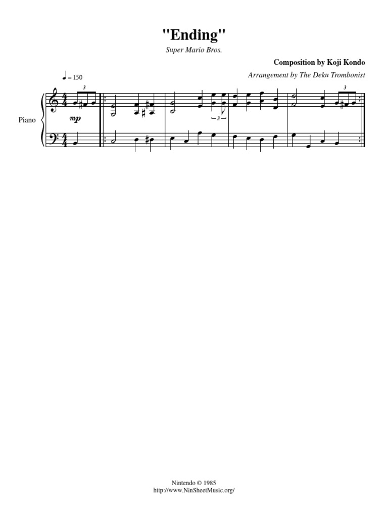 Super Mario Bros - Ending | PDF