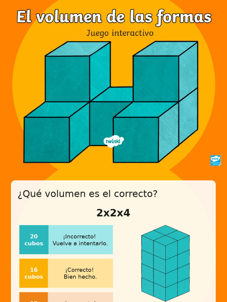 Es n 1702467248 Juego Interactivo El Volumen de Las Formas Cubos y Primas Rectangulares Ver 1 | PDF