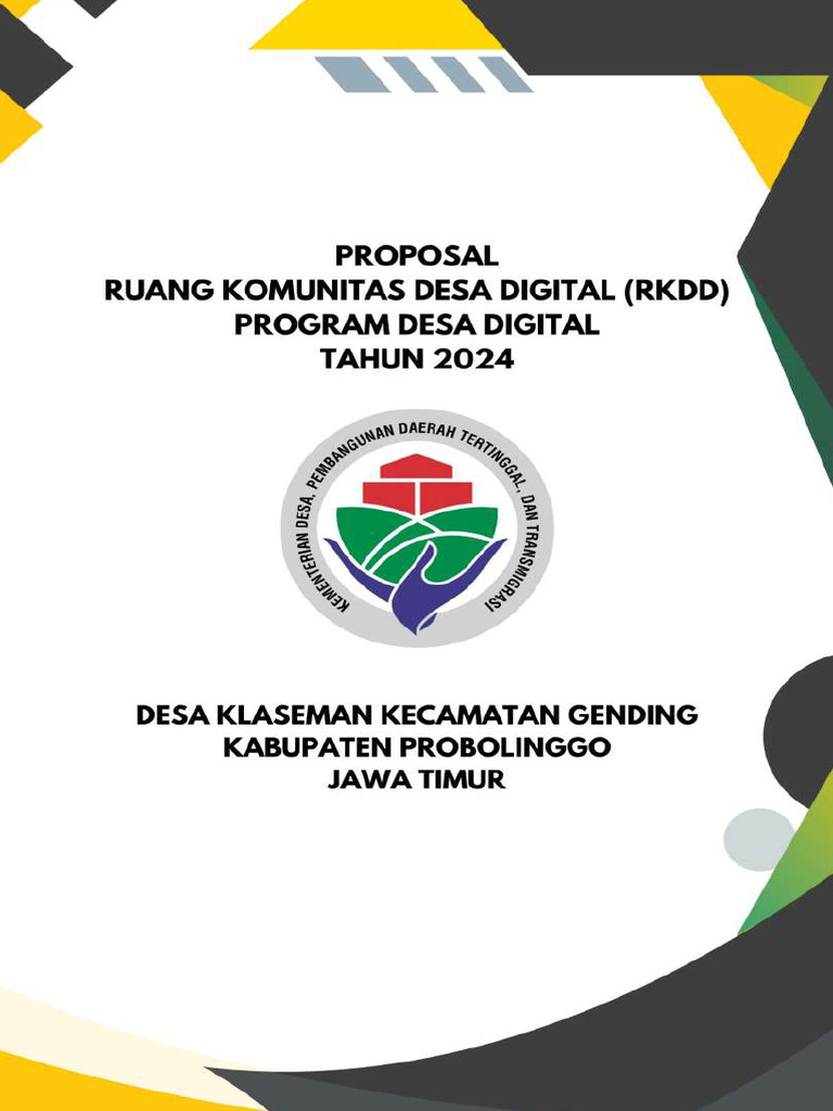 Proposal Kegiatan RKDD Klaseman (Revisian) | PDF