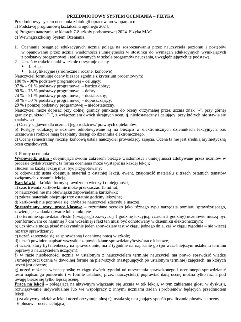 PSO - Fizyka 2024 Pełny Tekst | PDF