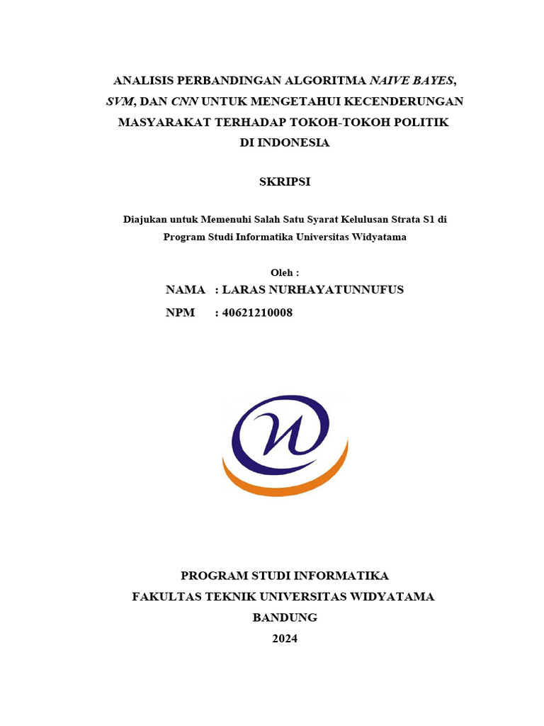 Contoh Template Laporan TA | PDF