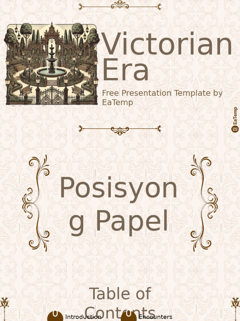 Victorian Era PowerPoint Template by EaTemp | PDF