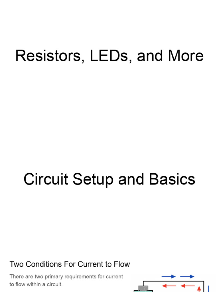 Resistors,+LEDs,+and+More | PDF