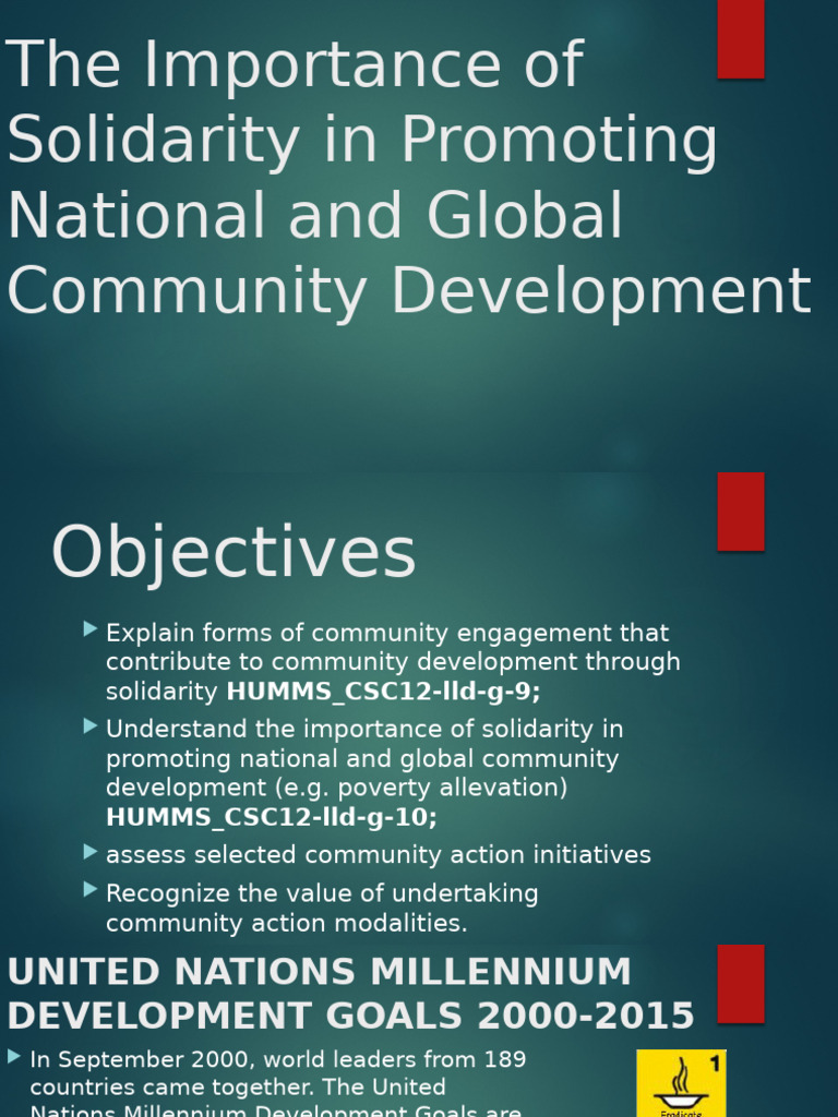 The Importance of Solidarity in Promoting National And | PDF