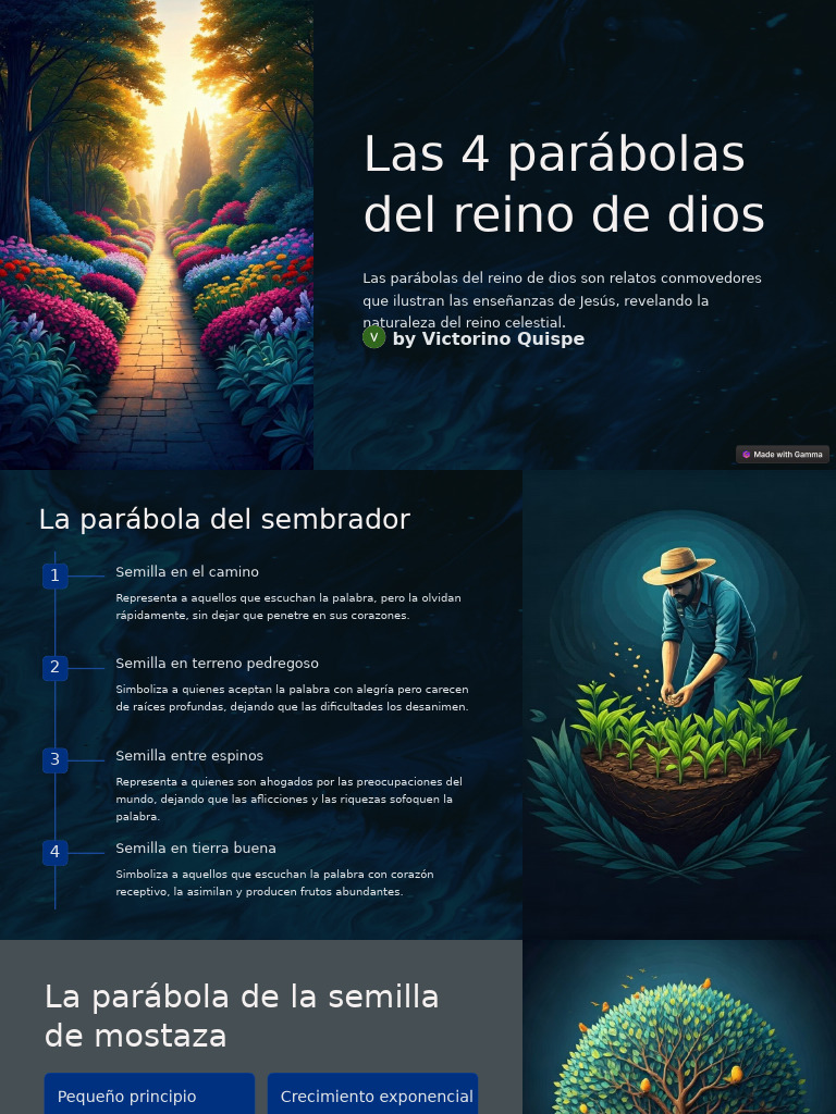 Las 4 Parabolas Del Reino de Dios | PDF