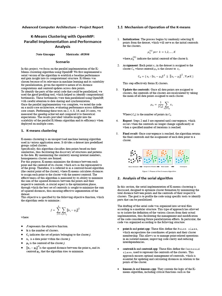 K Means Clustering with OpenMP | PDF
