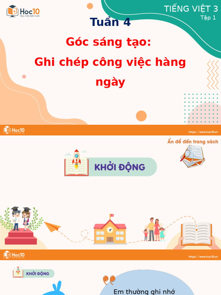 Tuan 4-Goc Sang Tao Ghi Chep Cong Viec Hang Ngay Final | PDF