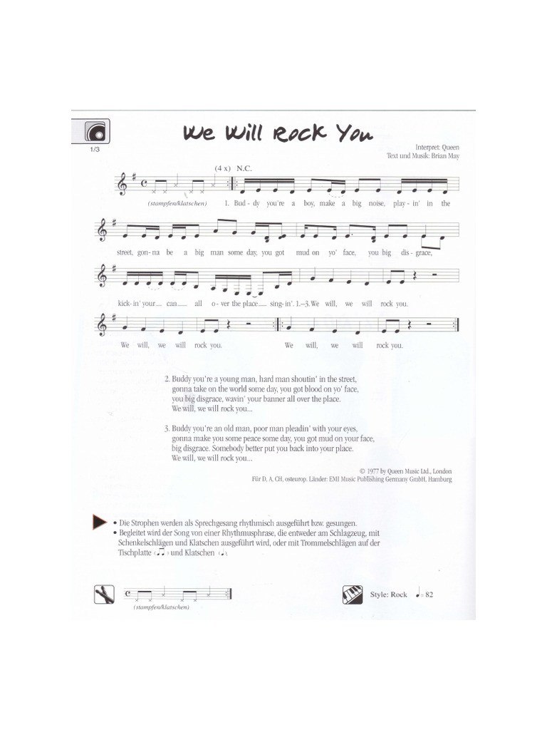 We Will Rock You | PDF
