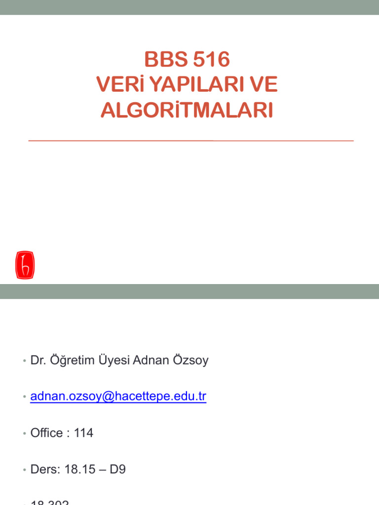 Ders1 Basic Concepts For Data Structures Pdf Integer Computer Science Computers