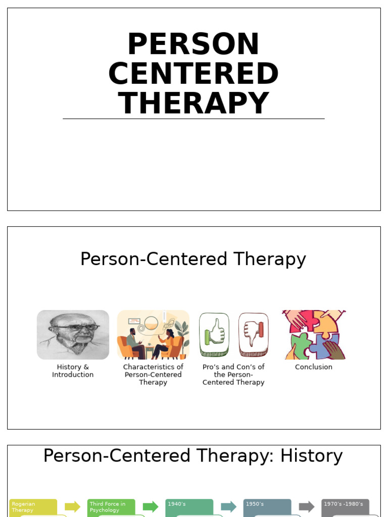 Person Centered Therapy | PDF