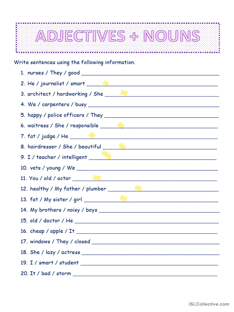 Adjectives and Noun | PDF