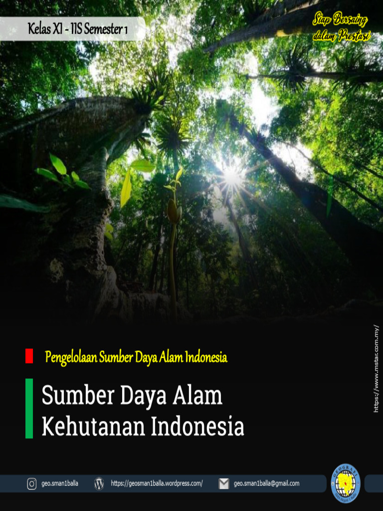 3.3.2 Potensi Dan Persebaran SDA Kehutanan IG (Tugas Guru) | PDF