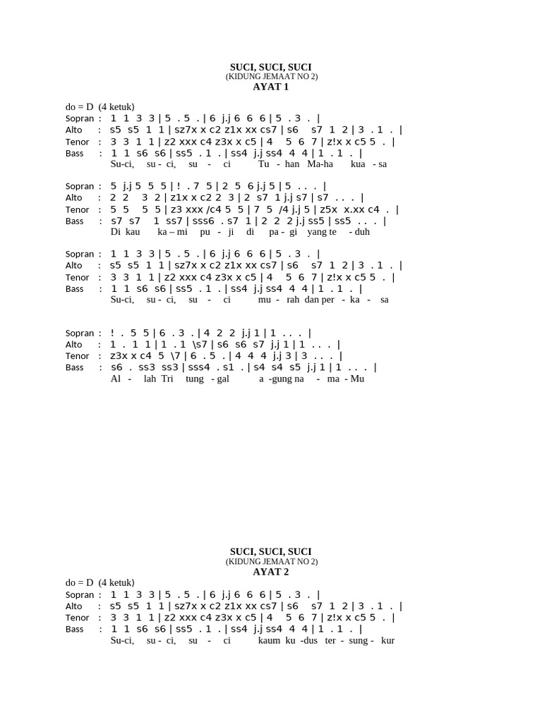 Suci Suci Suci | PDF