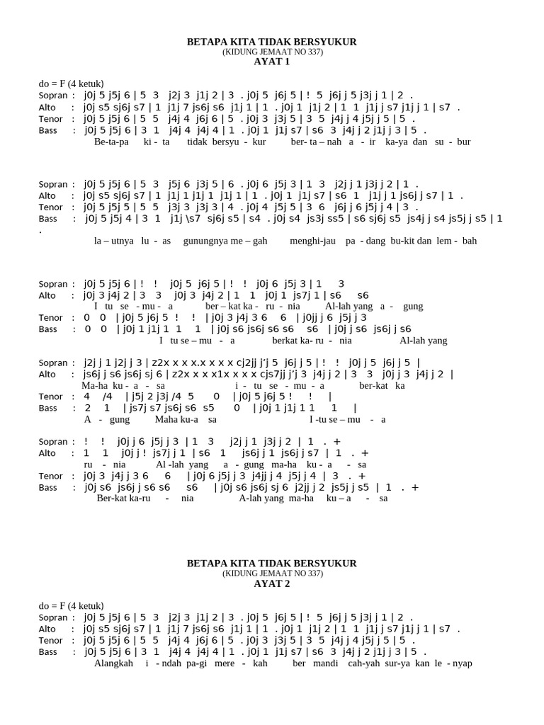Betapa Kita Tidak Bersyukur | PDF