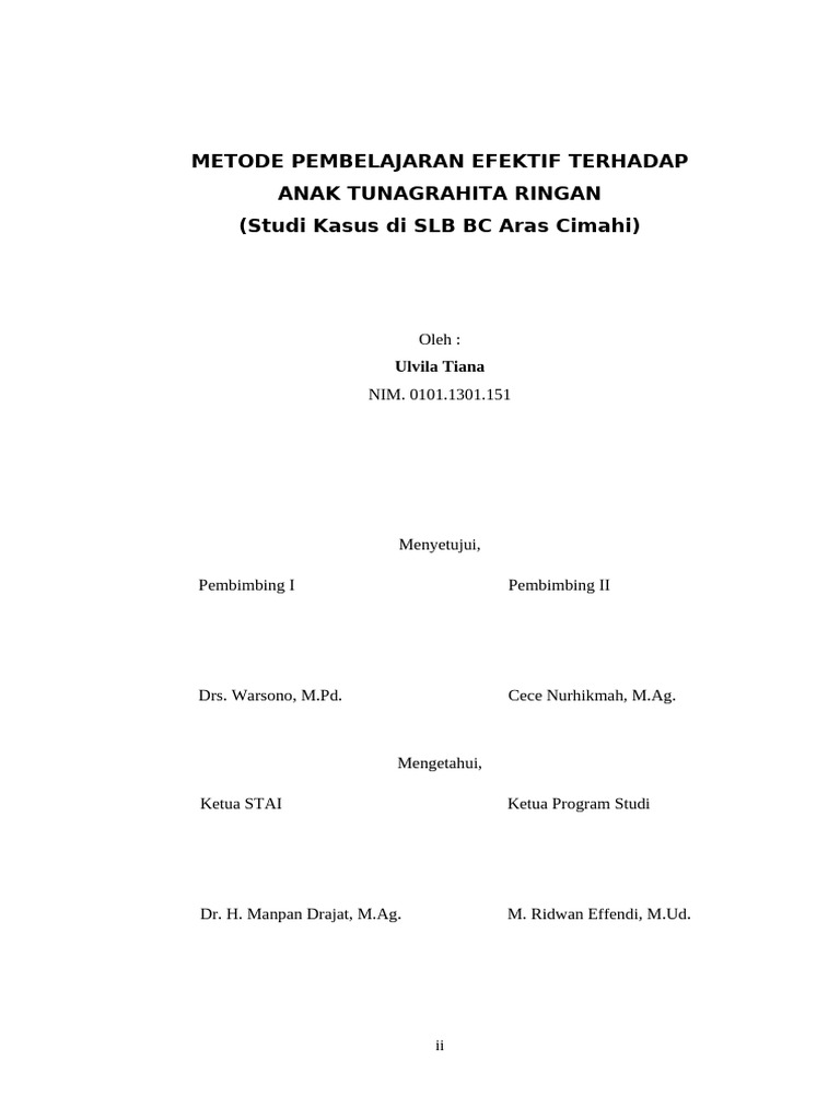 Lembar Persetujuan & Pengesahan | PDF