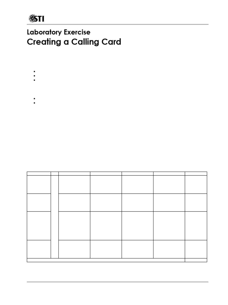 03 - Laboratory - Exercise - 2 (7) Intro Calling Card | PDF | Page Layout | Computing