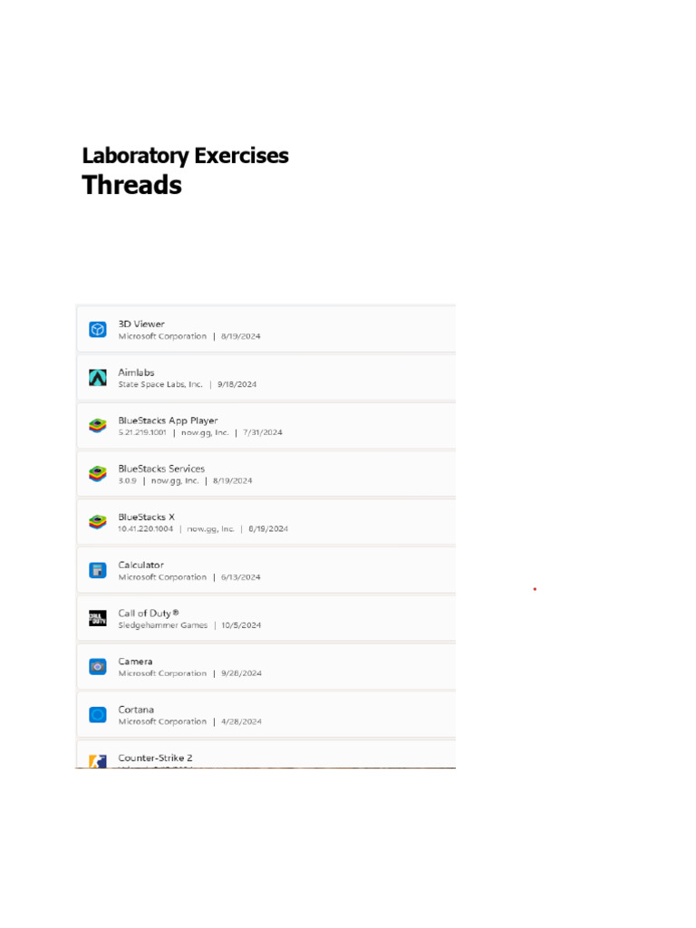 Manigbas Threads Platfroms Output | PDF