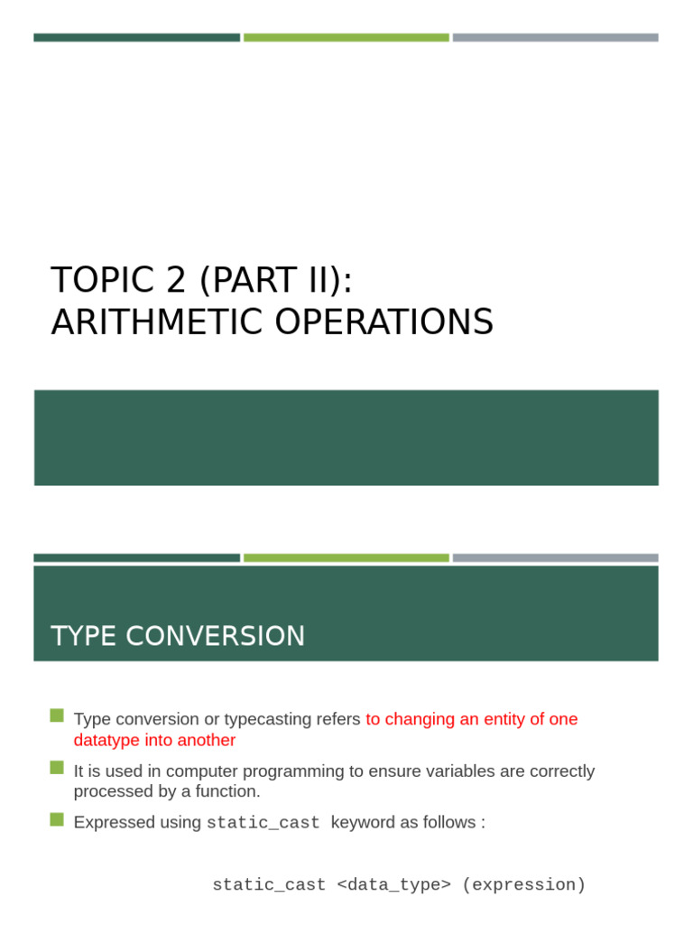 Topic 2 - Part 2 | PDF